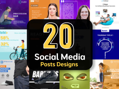 20 engaging social media posts | Upwork
