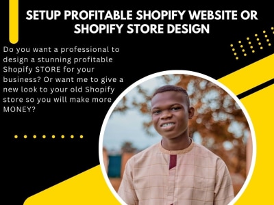 Setup profitable shopify website or shopify store design | Upwork