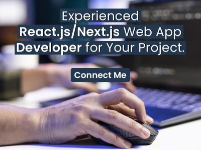 Experienced React.js/Next.js Web App Developer for Your Project | Upwork