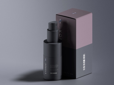 Modern, sleek cosmetic packaging and labeling with minimalist style ...