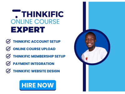 Thinkific Online Course Developer, Thinkific Sales Page, and website ...