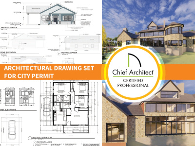 Full architectural permit set with 3D Using chief Architect x15 | Upwork