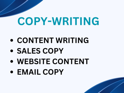 Expert Copywriter for Sales Copy, Email Campaigns & Website Content ...