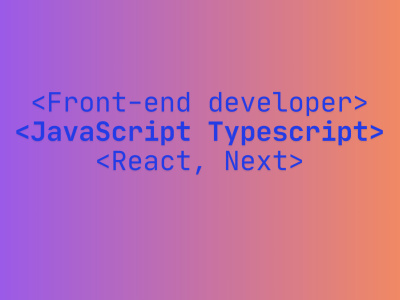 Front-end developer (React.js, Next.js) | Upwork