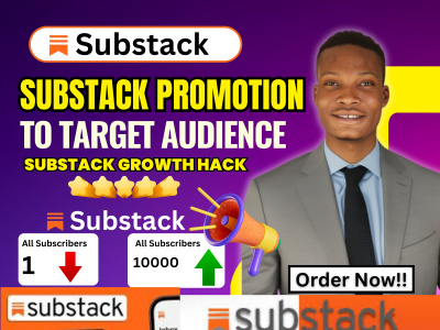 Massive substack promotion, substack page link promotion to active ...