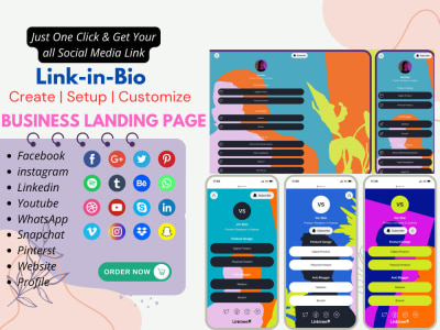 Linktree landing page setup & customize link in bio within 1 hour | Upwork