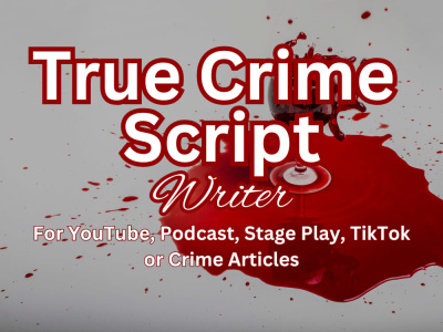 True crime true crime script true crime stage play true crime podcast ...