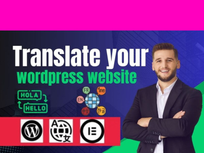 Translate your wordpress website into any language using polylang or wpml | Upwork