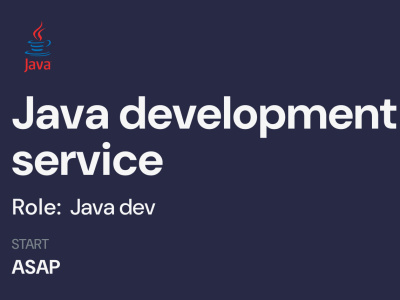 A Java development service | Upwork