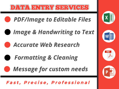 Professional Data Entry & Document Conversion Services Tailored to You | Upwork