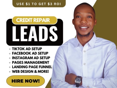 Credit repair higher intent leads, credit repair funnel leads ...