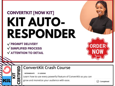 A Kit (formerly Convertkit) Autoresponder Setup | Upwork