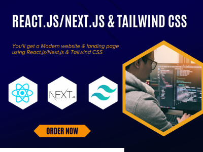 Website or Landing Page using React.js | Tailwind CSS | Upwork