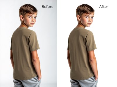 Get model photo retouching background removal hair masking ...