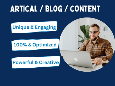 Write SEO optimized, unique content, high-quality articles and blog content | Upwork