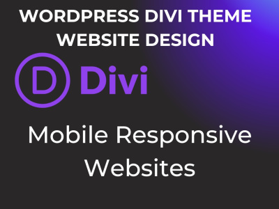 Divi Website, Divi Builder, Divi theme, Divi web design | Upwork