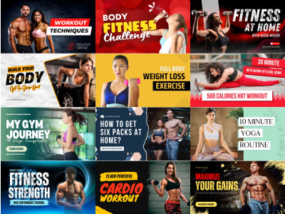 Fitness Thumbnail Designer| Fitness Thumbnail | Gym Thumbnails ...