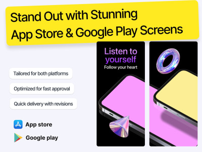 Professional App Store & Google Play Screens Design | Upwork