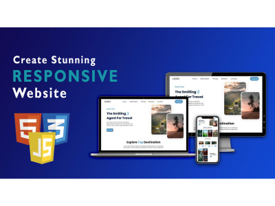 Responsive HTML CSS landing pages or single page design | Upwork