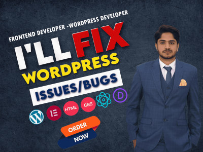 Quickly fix wordpress issues, errors, bugs, elementor pro, divi expert help | Upwork