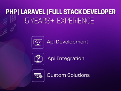PHP Laravel FullStack Developer Api Development and Integration | Upwork