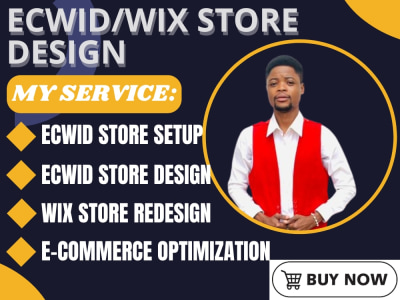 Ecwid e-commerce store setup store design redesign wix store expert | Upwork