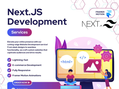 Nextjs web apps with tailwindcss and framer motion | Upwork
