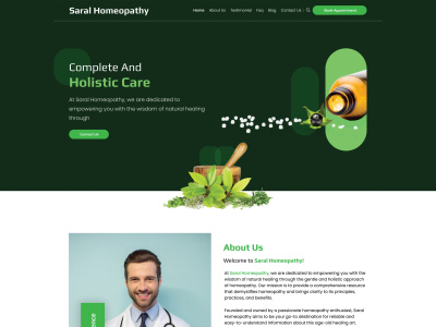Homeopathy / HealthCare Website Design | Upwork