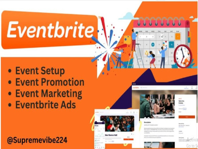 Your events setup on eventbrite and promotion for your event | Upwork