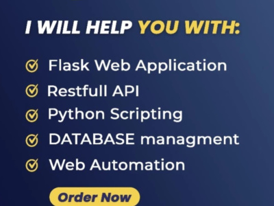 A web application developed with Python, Django and Flask | Upwork