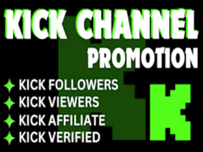 Viral kick channel promotion and bring live viewers to your kick ...