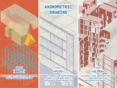 An astonishing AXONOMETRIC DRAWING | Upwork