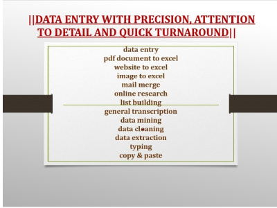 Data Entry Services Online | Upwork