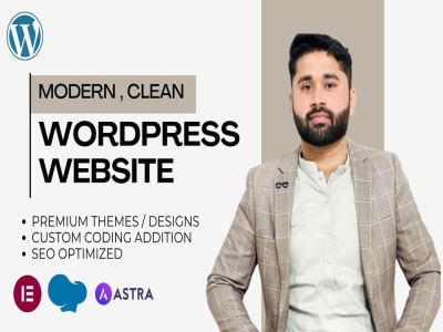 Clean and Modern Responsive Wordpress Website Design using Elementor , Divi | Upwork