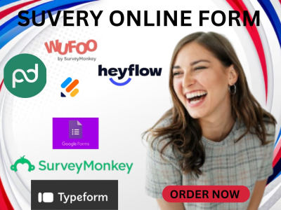 Your online forms, jotform, typeform, survey monkey pandadoc, wufoo form | Upwork
