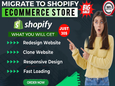 Shopify migration transfer wix webflow wordpress to shopify, clone website | Upwork