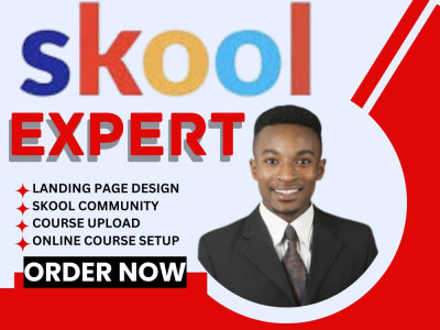 Skool online course, Skool community, skool account setup and landing ...