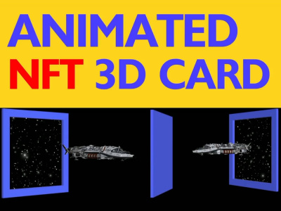 Animated 3D NFT card | Upwork