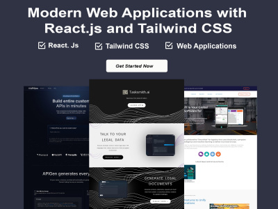Modern Web Application with React.js and Tailwind CSS | Upwork