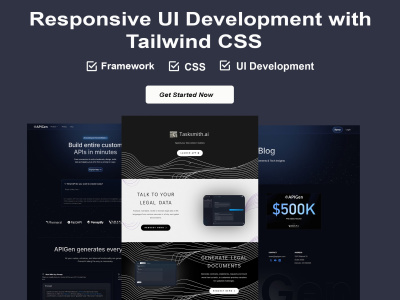 Responsive UI Development with Tailwind CSS | Upwork