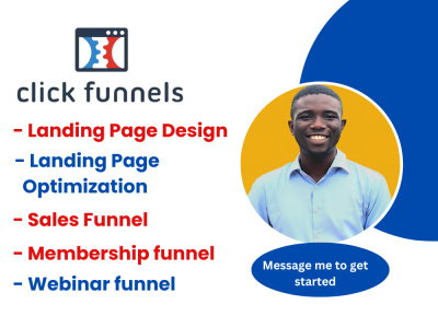 Clickfunnels landing page design | Upwork
