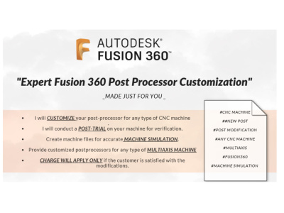 Customize post processer for AUTODESK FUSION with post trial ...
