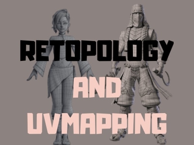 Retopology and uv mapping textured 3d model of character and props | Upwork