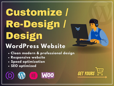 Customize, design or redesign wordpress website | Upwork