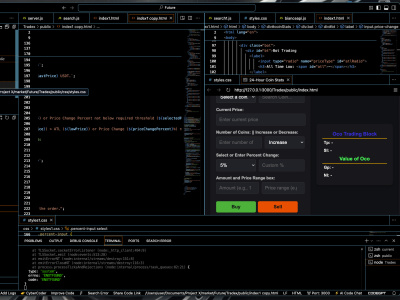 Custom Dashboard with Automated Trading Bots | Upwork