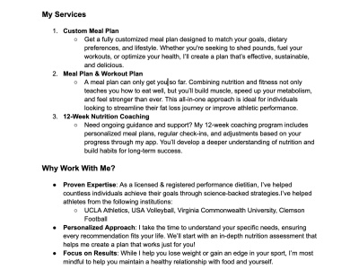 Expert Dietitian | Personalized Meal Plans for Weight Loss & Sports | Upwork