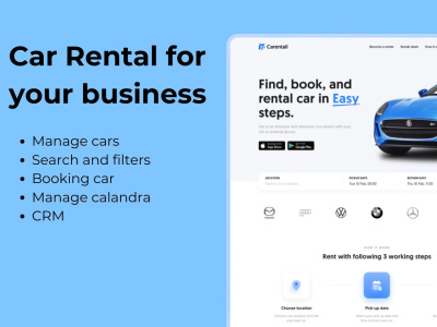 Custom Car Rental Website & Booking System, Laravel | Upwork