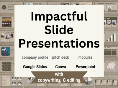 Customized Impactful Slide Presentations for Professional and Personal ...