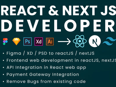 React & Next.js Frontend Development with Tailwind CSS | Upwork