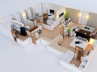 Perfect SketchUp 3D model Floor plan of 2D drawing | Upwork